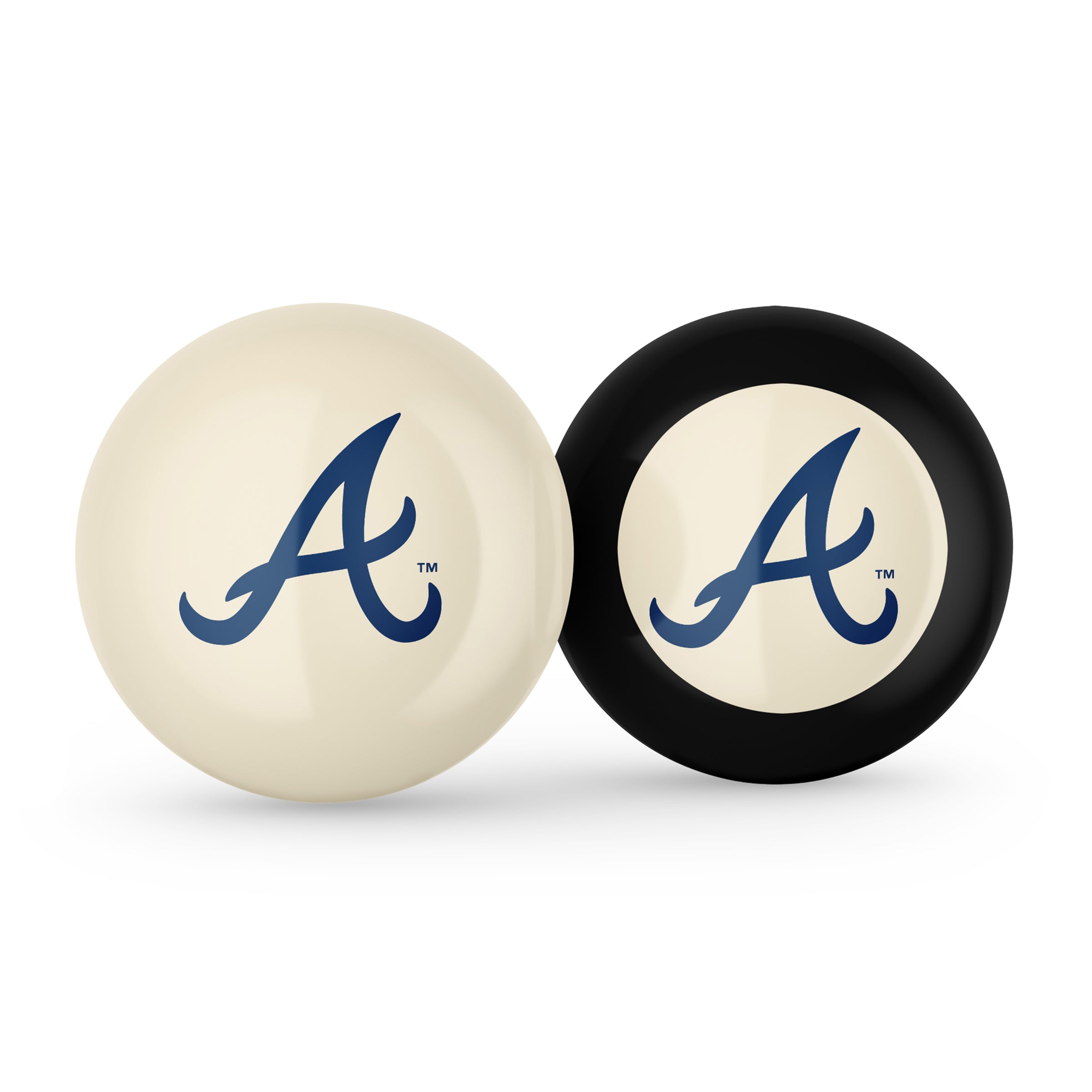 Buy MLB Atlanta Braves Logo Pool Cue Ball and 8 Ball Set – ProFootballStuff