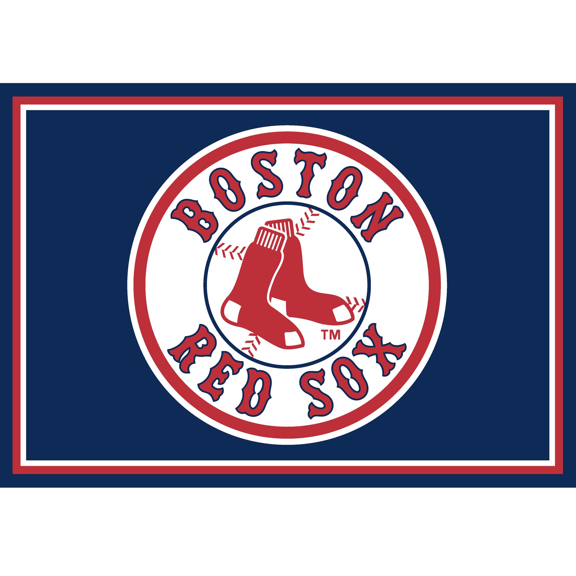 Buy MLB Boston Red Sox Entry Mat and Official Area Rug 3 Ft x 4 Ft ...