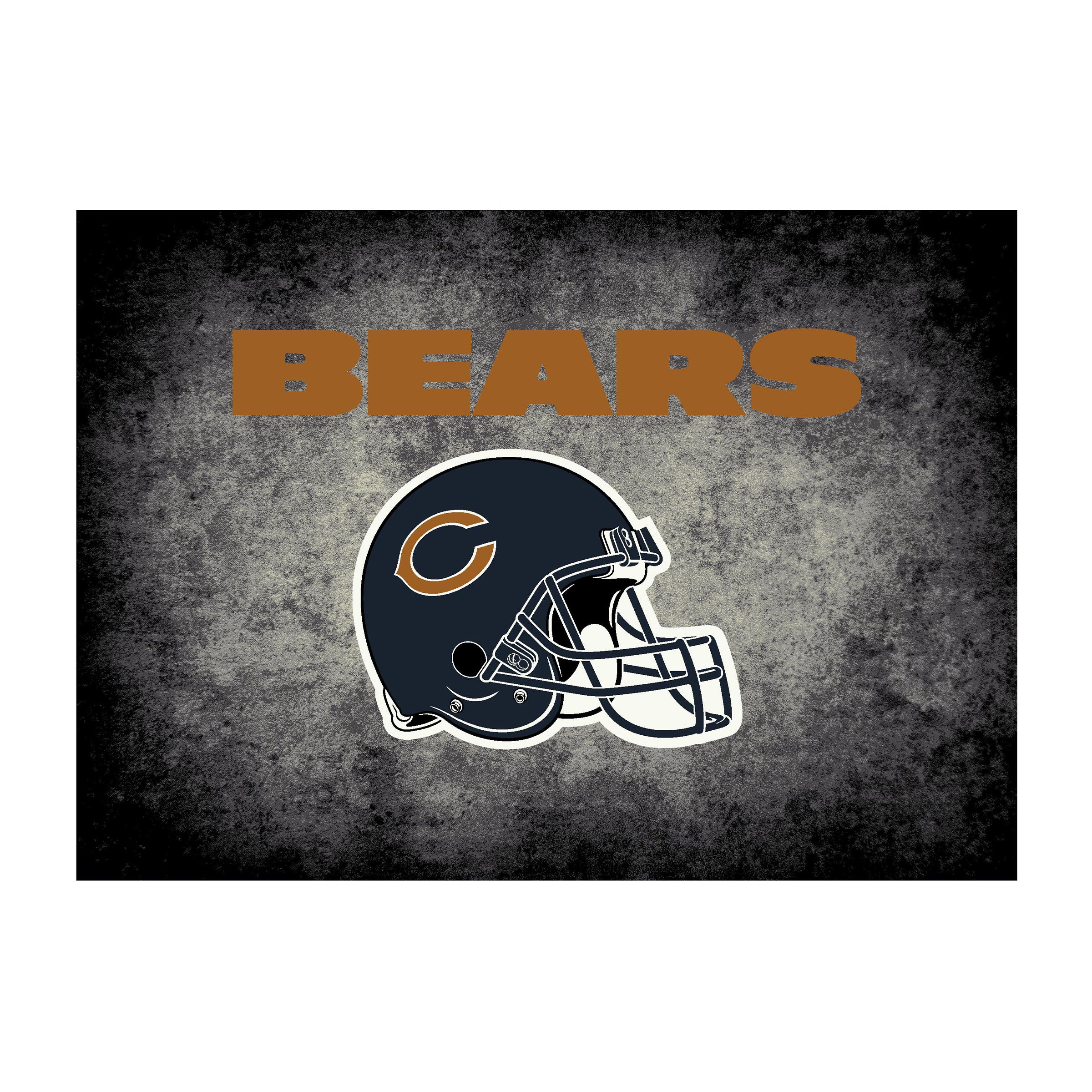 Buy NFL Chicago Bears Team Logo Area Rug DISTRESSED DESIGN ...
