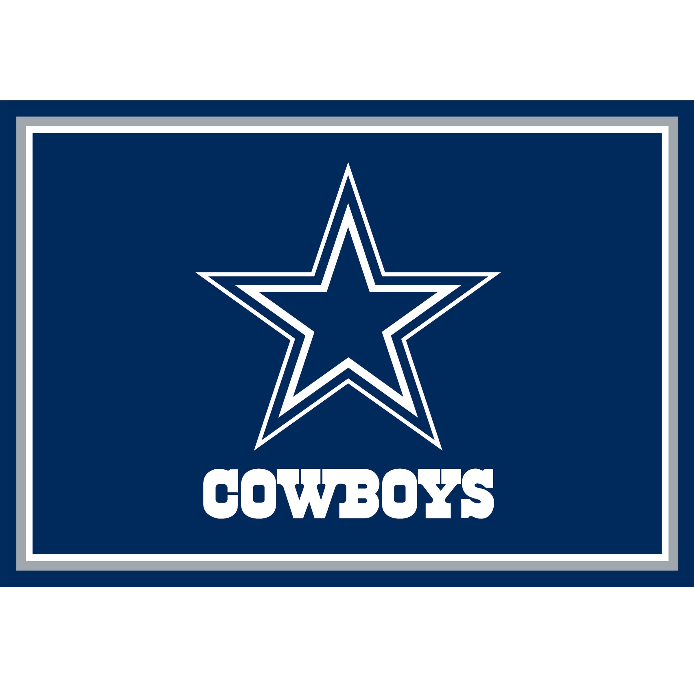 Buy NFL Dallas Cowboys Entry Mat and Official Area Rug 3 Ft x 4 Ft ...