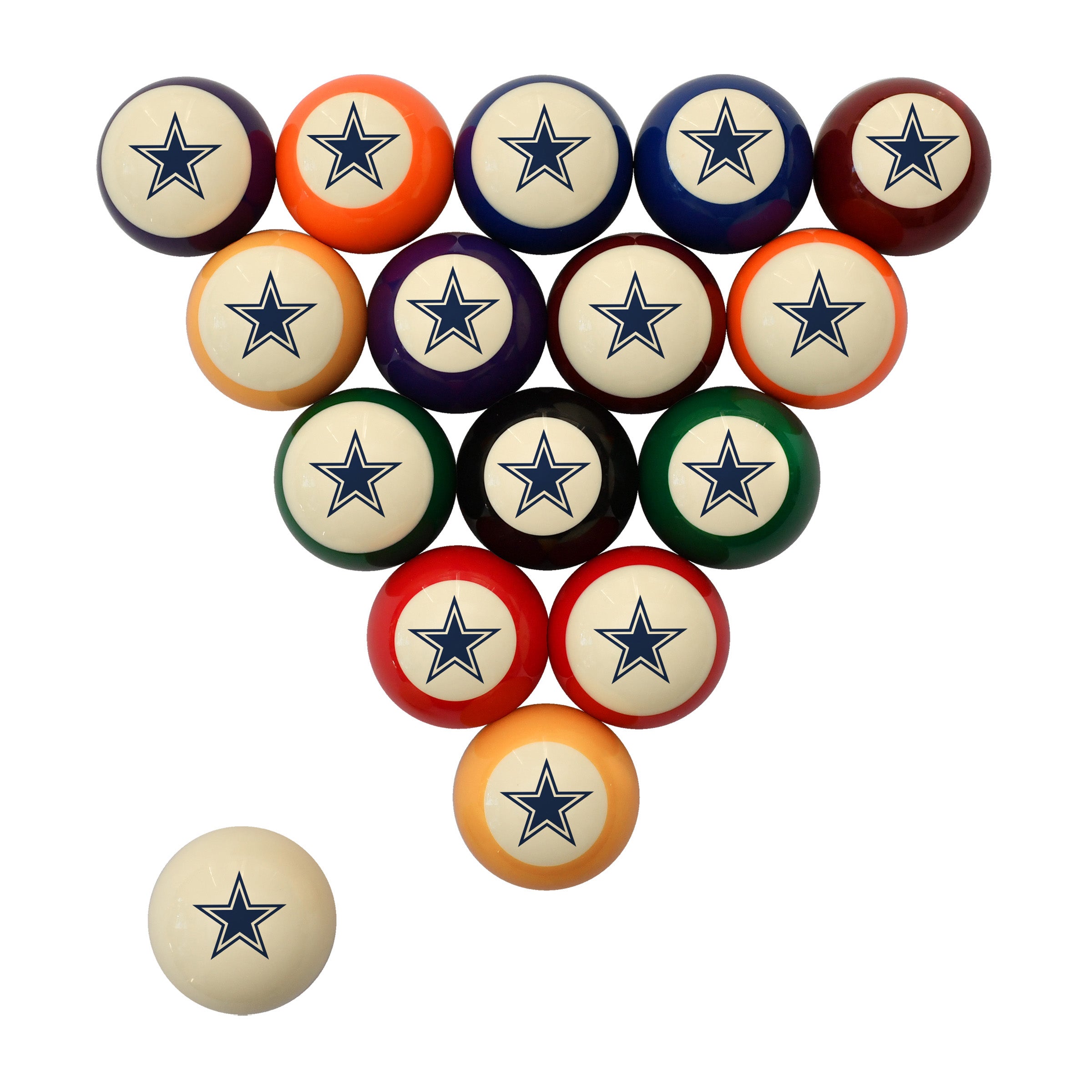 Buy NFL Dallas Cowboys Logo Retro Billiards Balls Set – ProFootballStuff