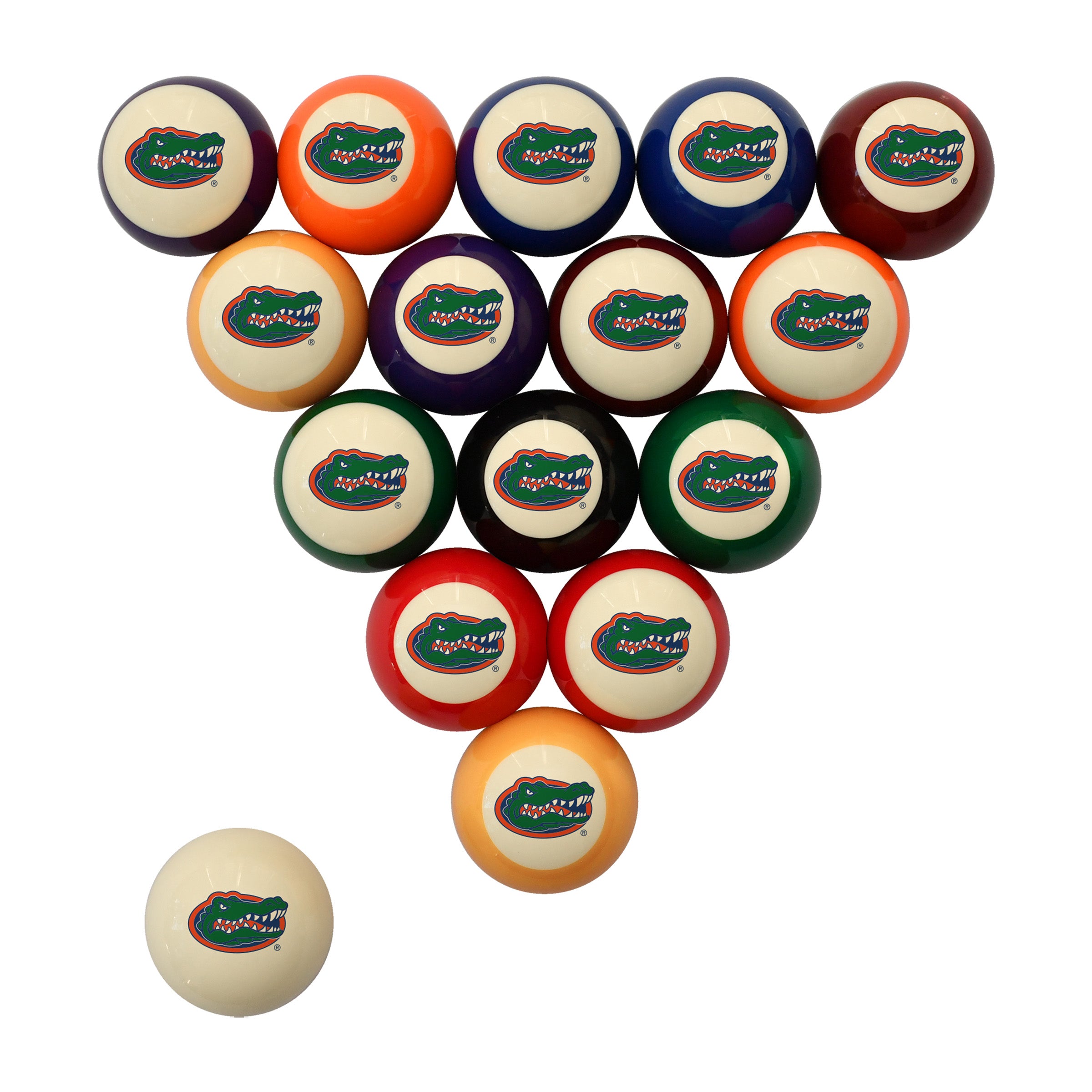 Buy NCAA Florida Gators Logo Retro Billiards Balls Set – ProFootballStuff