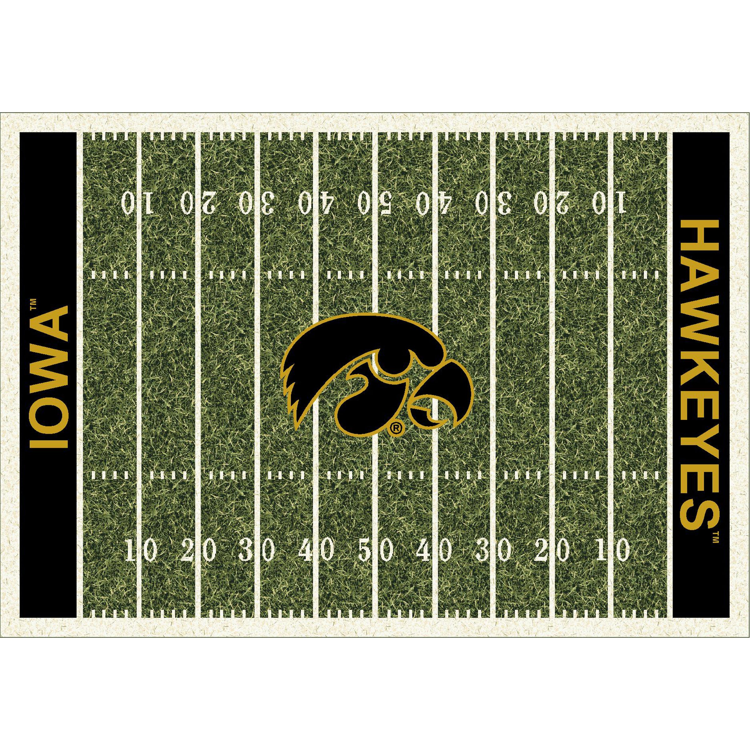 Buy NCAA Iowa Hawkeyes Team Logo Area Rug HOME-FIELD DESIGN ...