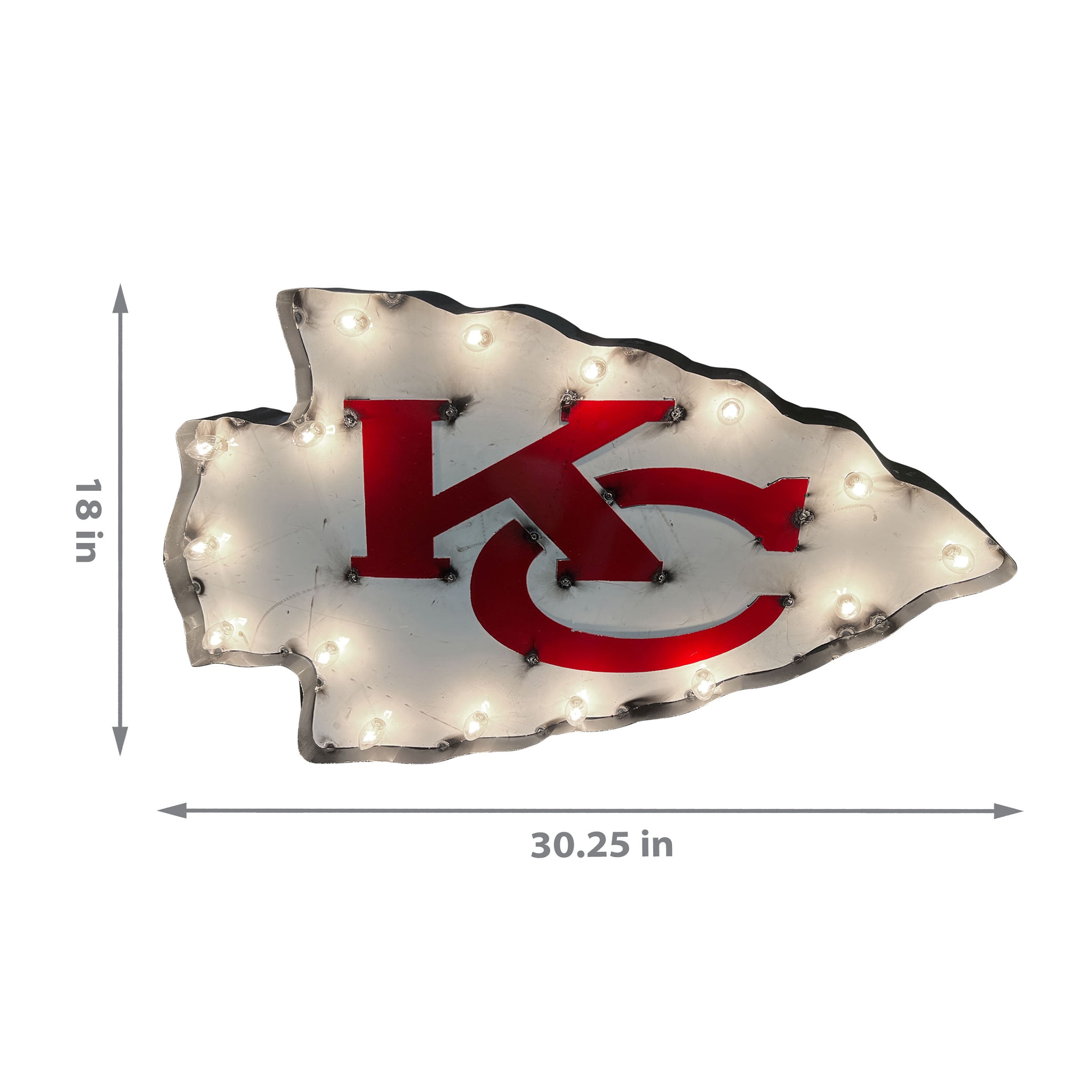 Buy NFL Kansas City Chiefs Logo Retro Lighted Metal Sign – ProFootballStuff