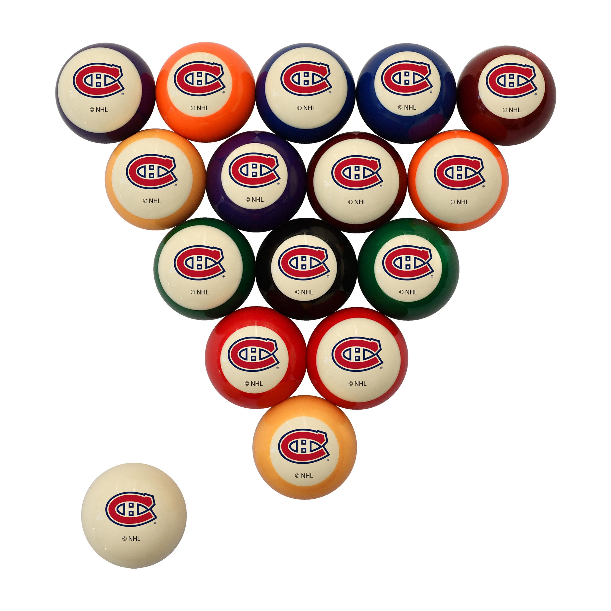 Buy NHL Montreal Canadiens Logo Retro Billiards Balls Set ...