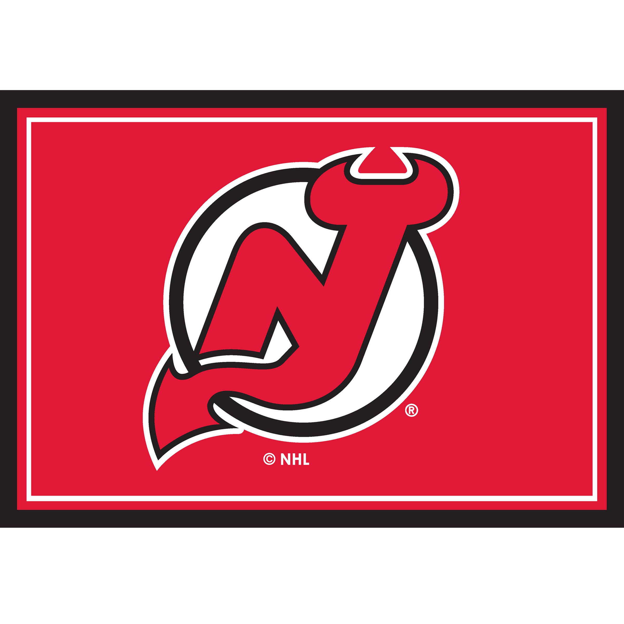 Buy NHL New Jersey Devils Entry Mat and Official Area Rug 3 Ft x 4 Ft ...