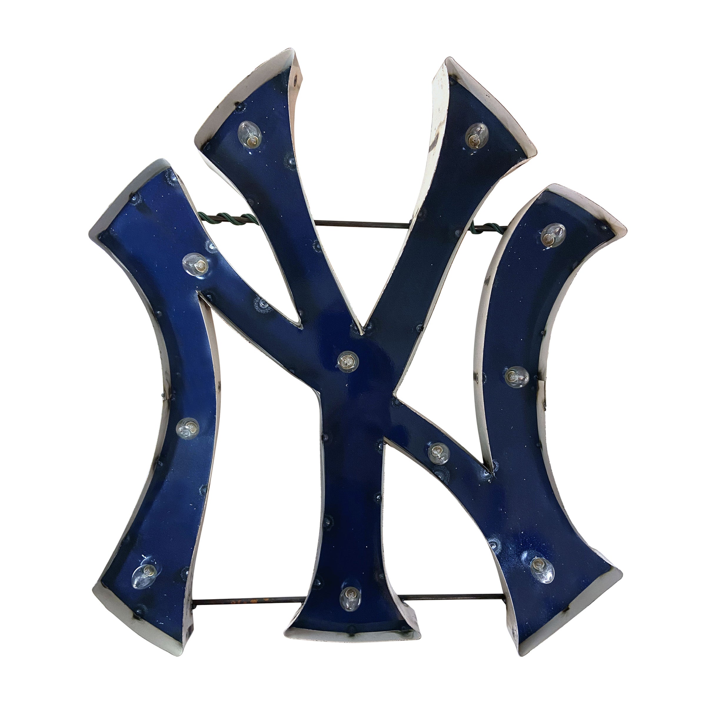 Buy MLB New York Yankees Logo Retro Lighted Metal Sign – ProFootballStuff