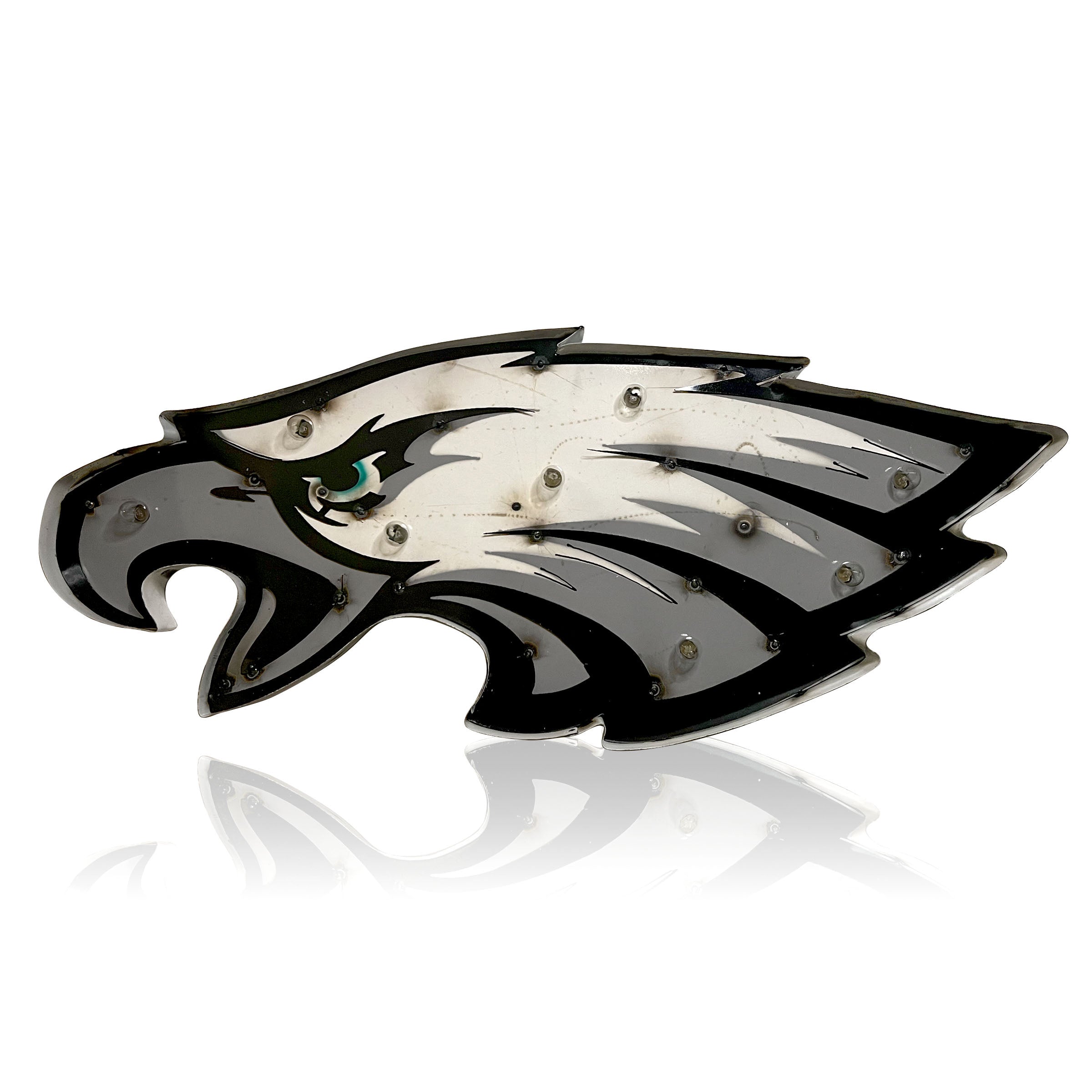 Buy NFL Philadelphia Eagles Logo Retro Lighted Metal Sign ...