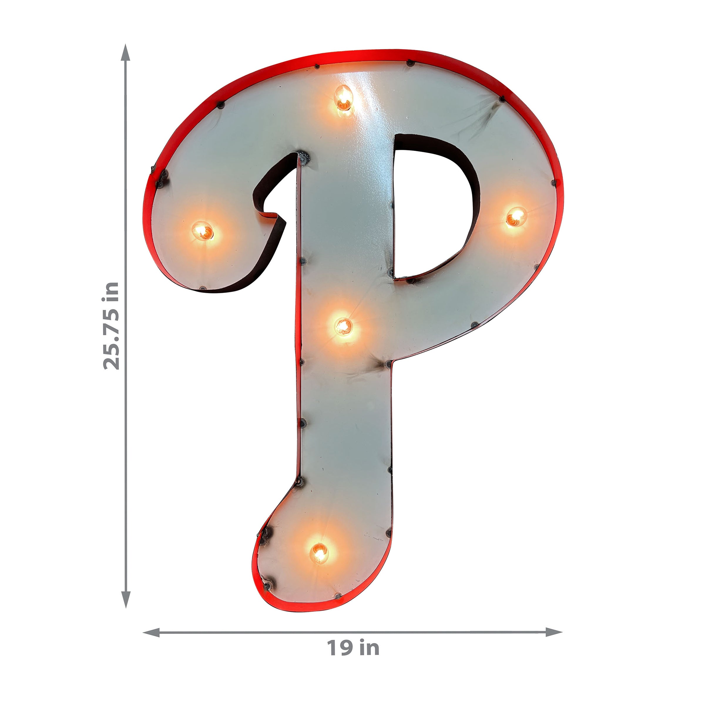 Buy MLB Philadelphia Phillies Logo Retro Lighted Metal Sign ...