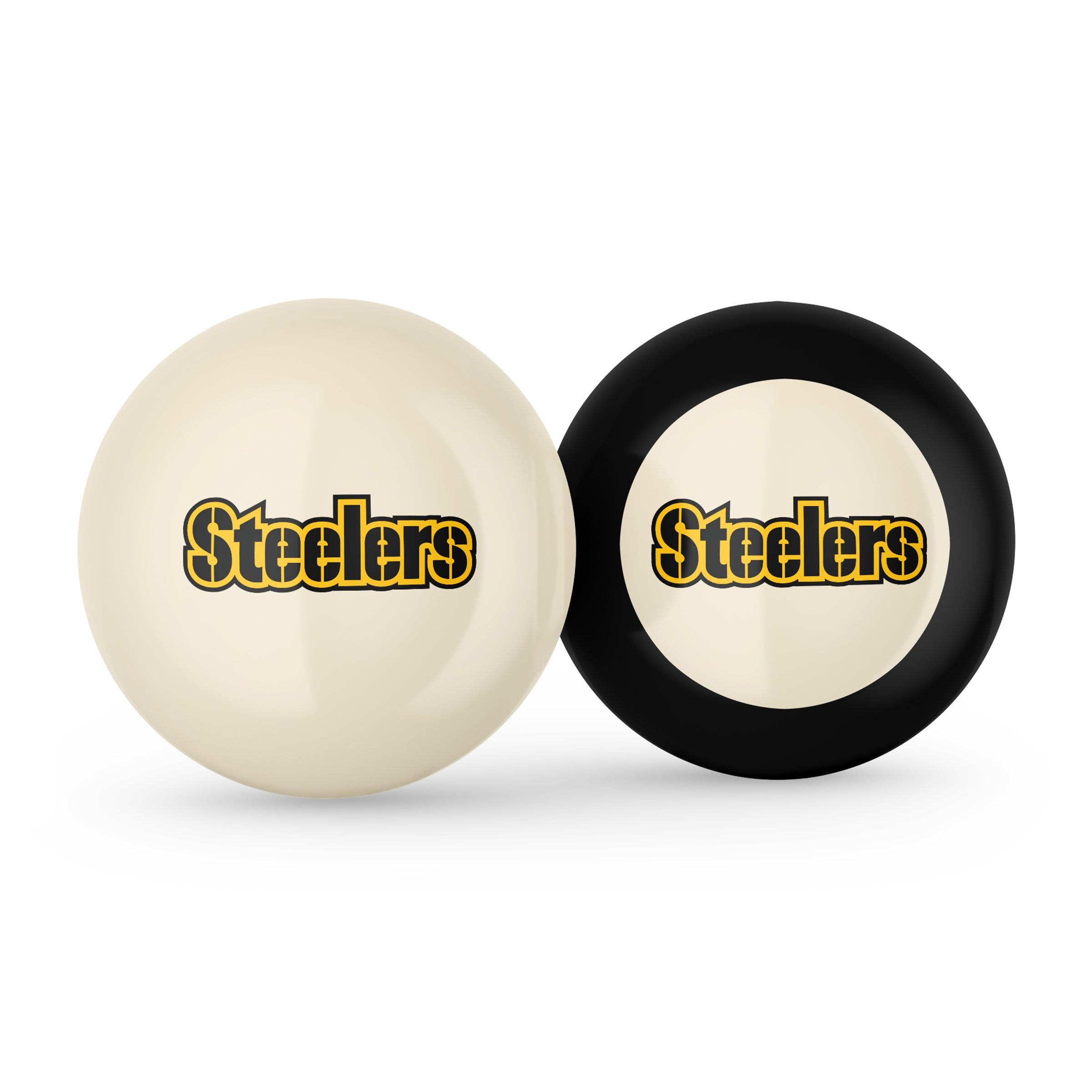 Buy NFL Pittsburgh Steelers Logo Pool Cue Ball and 8 Ball Set ...