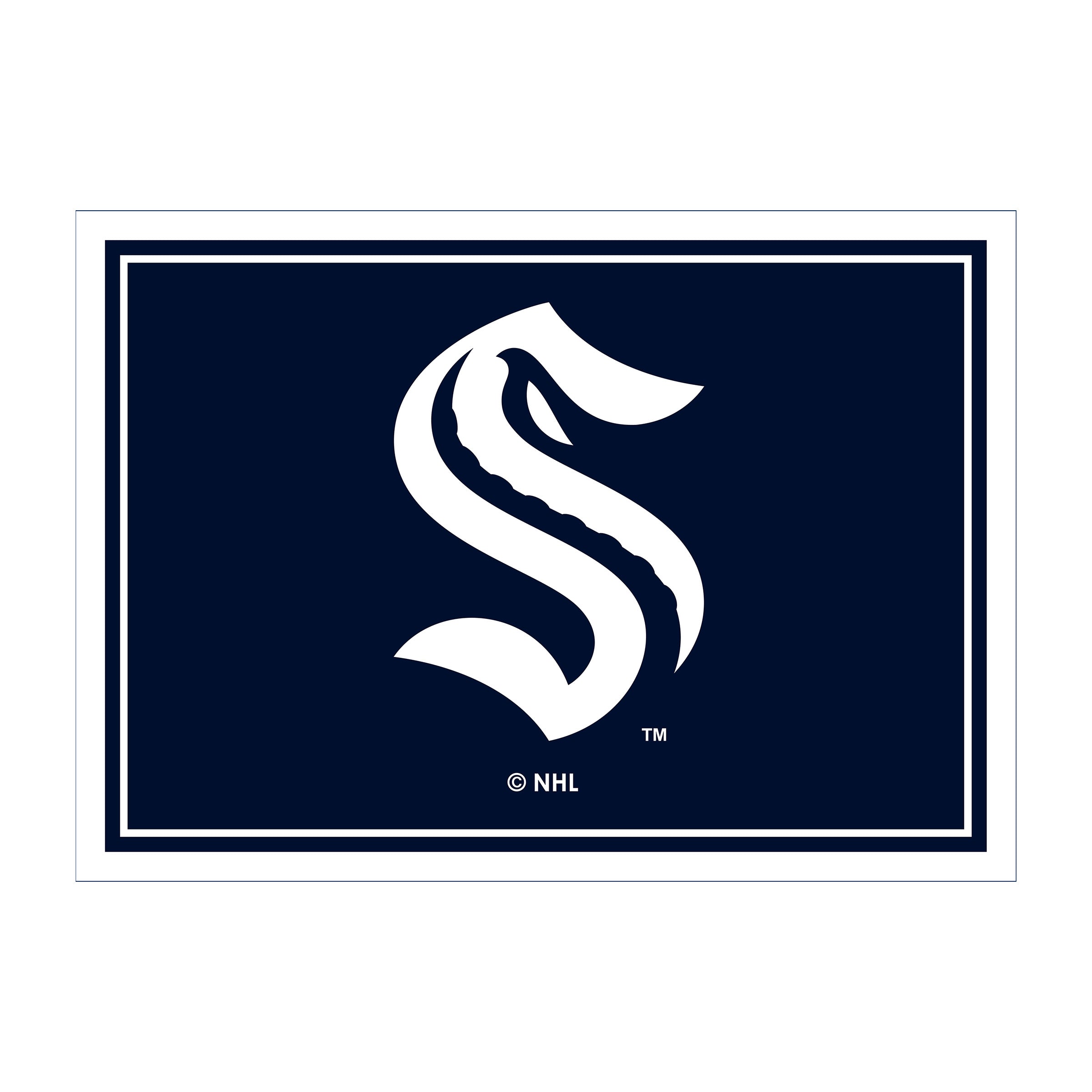 Buy NHL Seattle Kraken Team Logo Area Rug SPIRIT DESIGN – ProFootballStuff