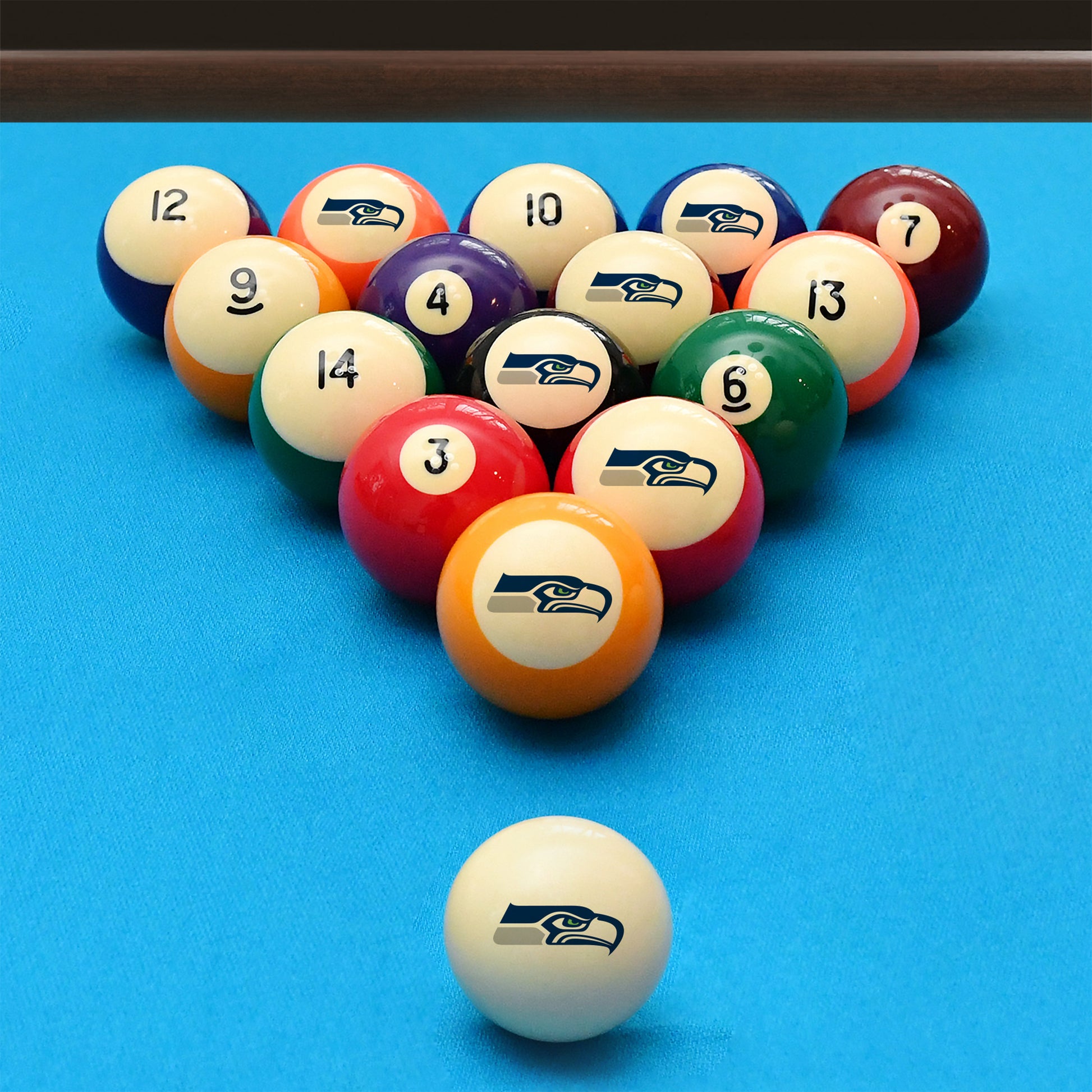 Buy NFL Seattle Seahawks Logo Retro Billiards Balls Set – ProFootballStuff