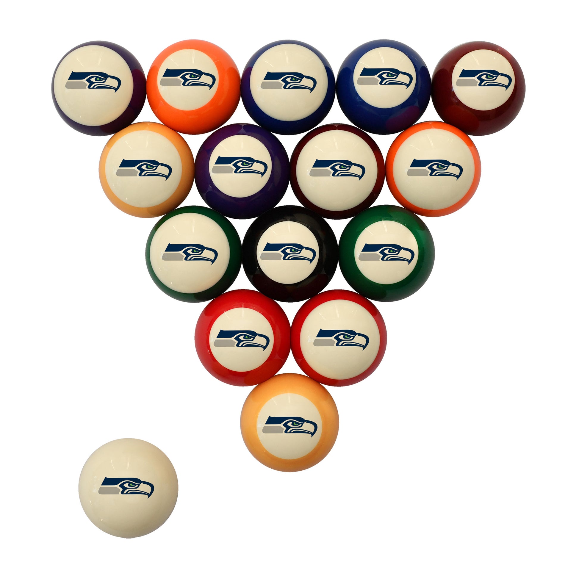 Buy NFL Seattle Seahawks Logo Retro Billiards Balls Set – ProFootballStuff