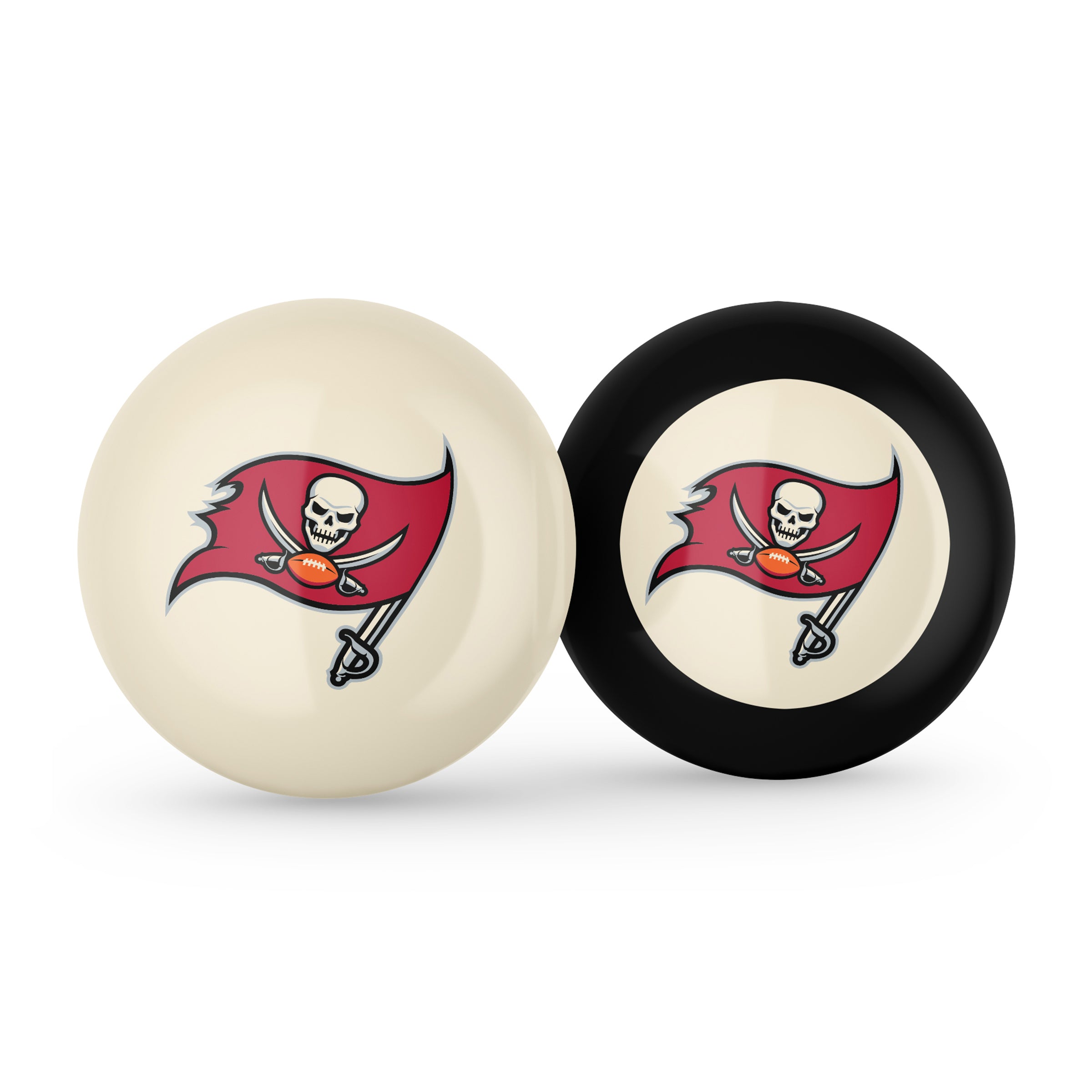 Buy NFL Tampa Bay Buccaneers Logo Pool Cue Ball and 8 Ball Set ...