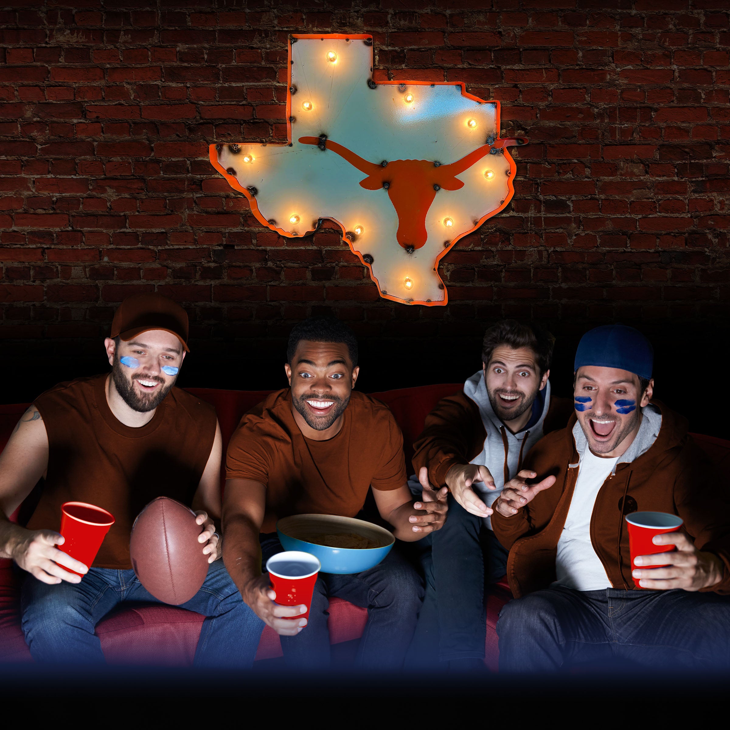 Buy NCAA Texas Longhorns MAP Logo Retro Lighted Metal Sign ...