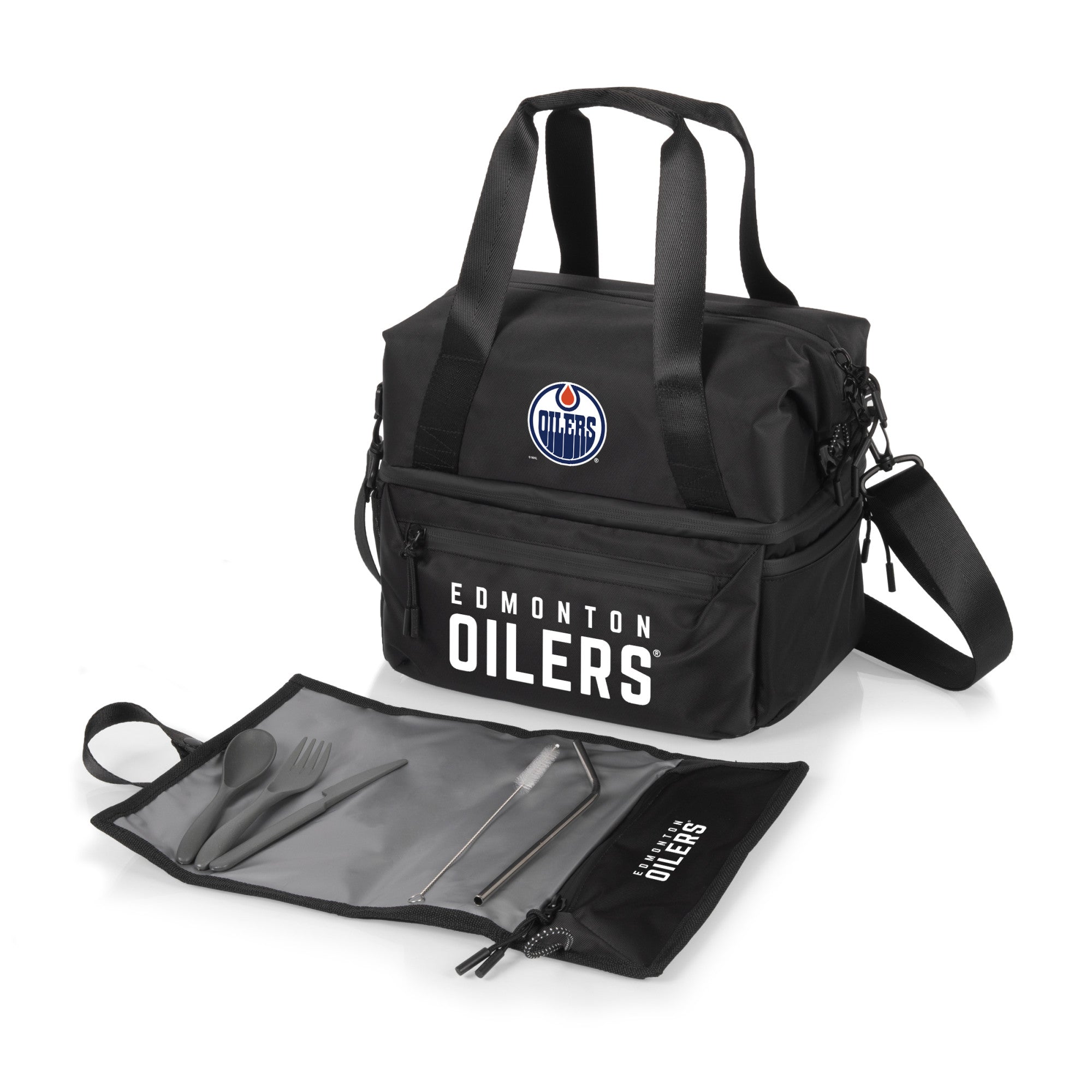 Edmonton Oilers - Tarana Recycled Lunch Bag Cooler with Utensils ...