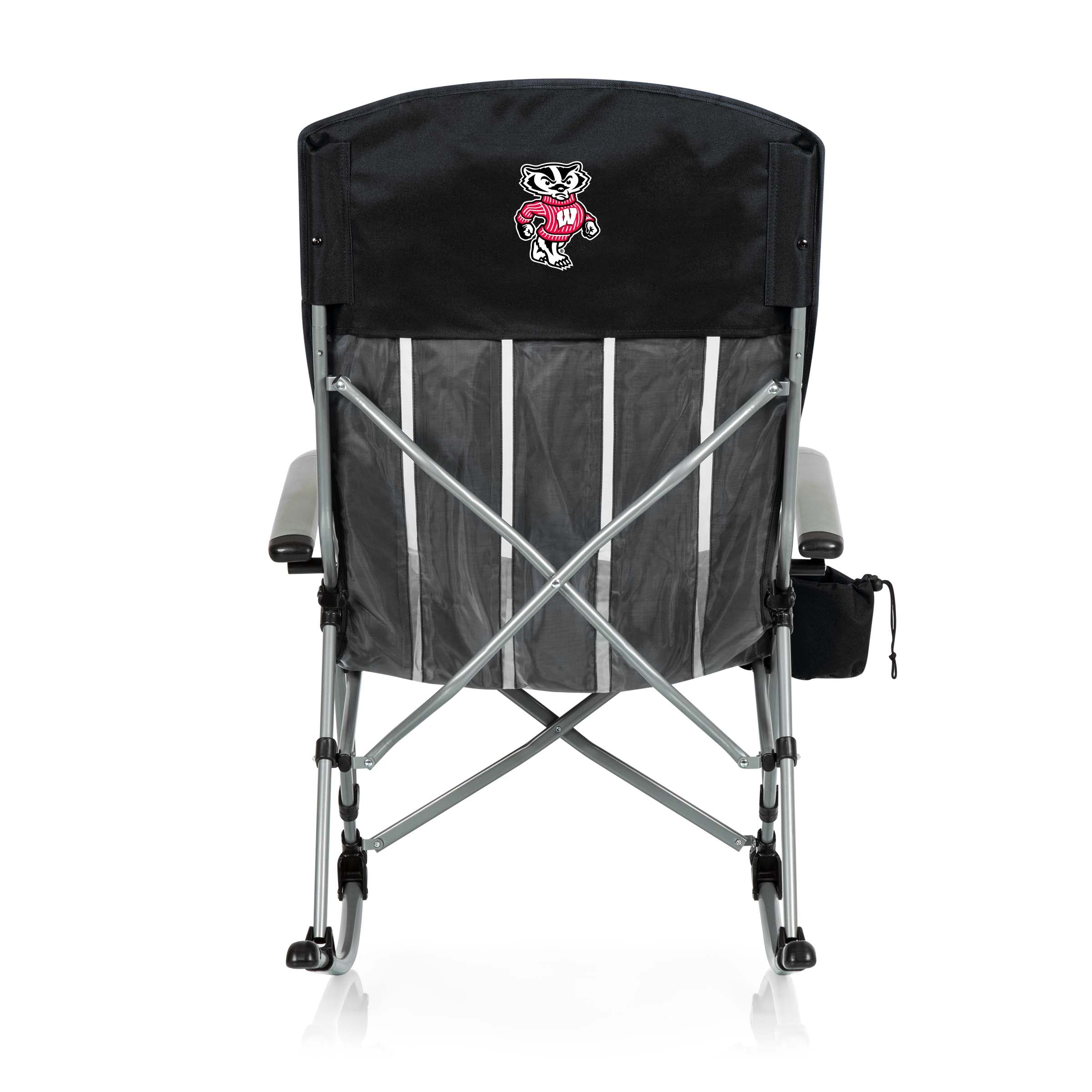 Wisconsin Badgers - Outdoor Rocking Camp Chair – ProFootballStuff