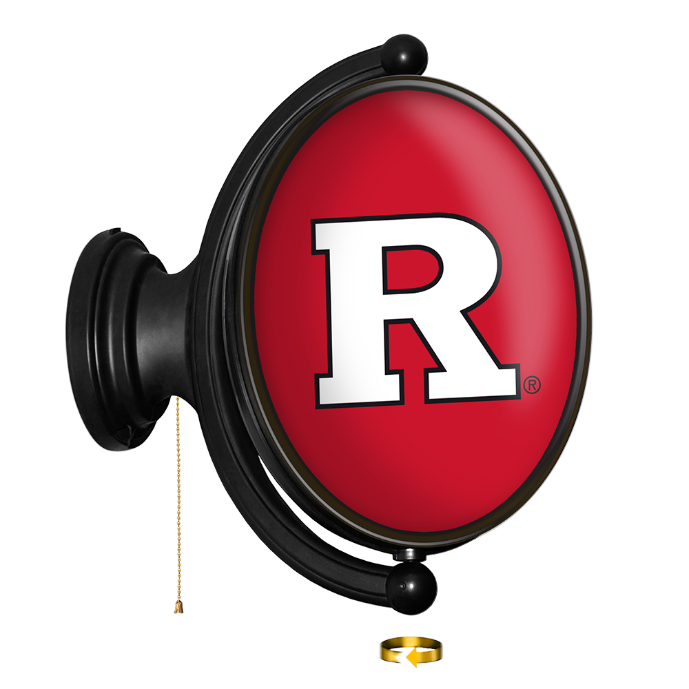 Buy NCAA Rutgers Scarlet Knights Original Oval Rotating Lighted Wall ...