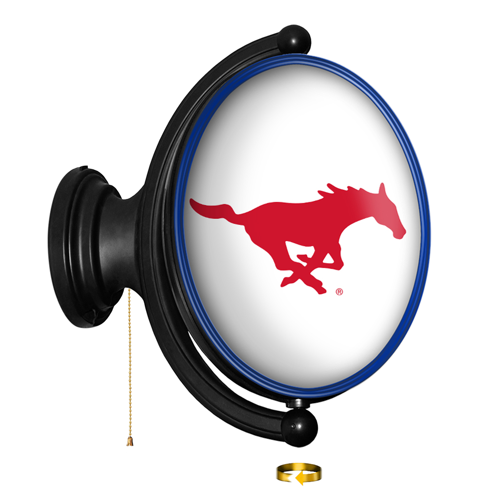 Buy NCAA SMU Mustangs Original Oval Rotating Lighted Wall Sign ...