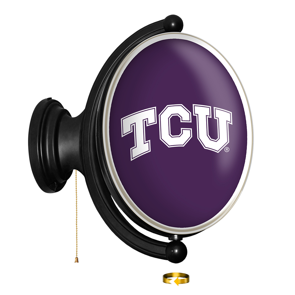 Buy NCAA TCU Horned Frogs Original Oval Rotating Lighted Wall Sign ...