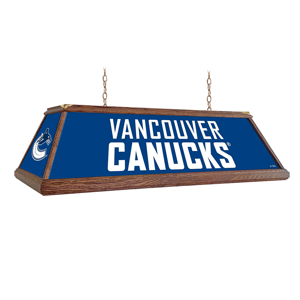 Buy NHL Vancouver Canucks Premium Wood Pool and Billiards Table Light ...
