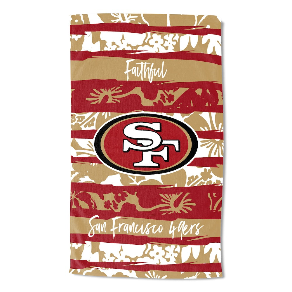 Buy NFL San Francisco 49ers Pocket OVERSIZED Beach Towel 35 x 60 inch ...